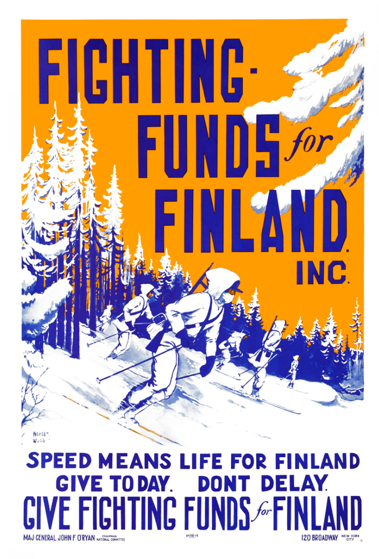 Fighting funds for Finland — American poster – Propagandopolis