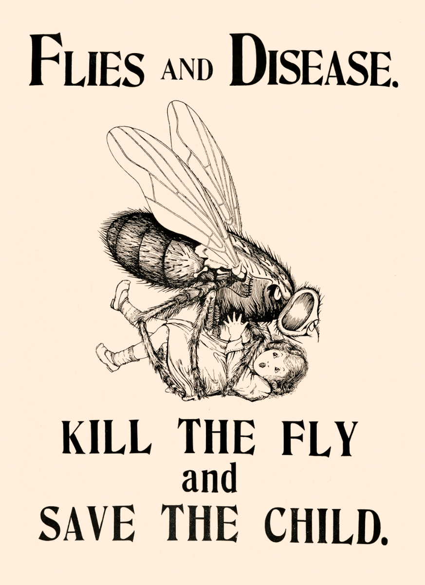 Kill the fly and save the child — British poster – Propagandopolis