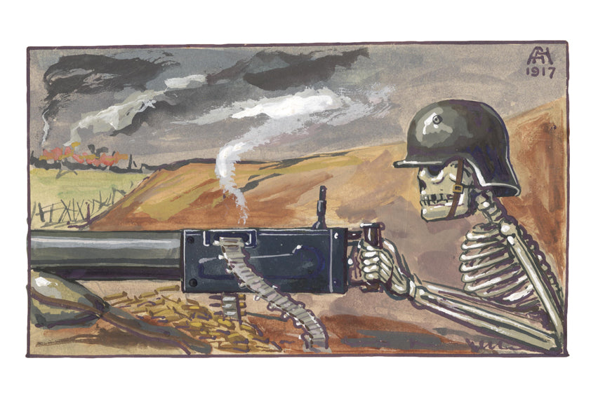 German skeleton soldier print – Propagandopolis