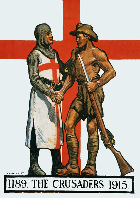 The Crusaders — Australian World War One poster – Propagandopolis