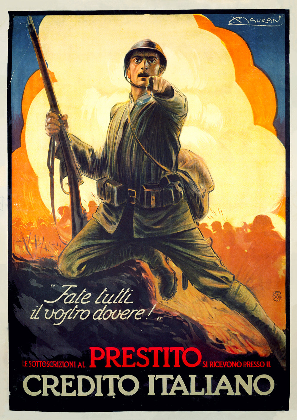 Everyone do your duty! – Italian World War One poster – Propagandopolis