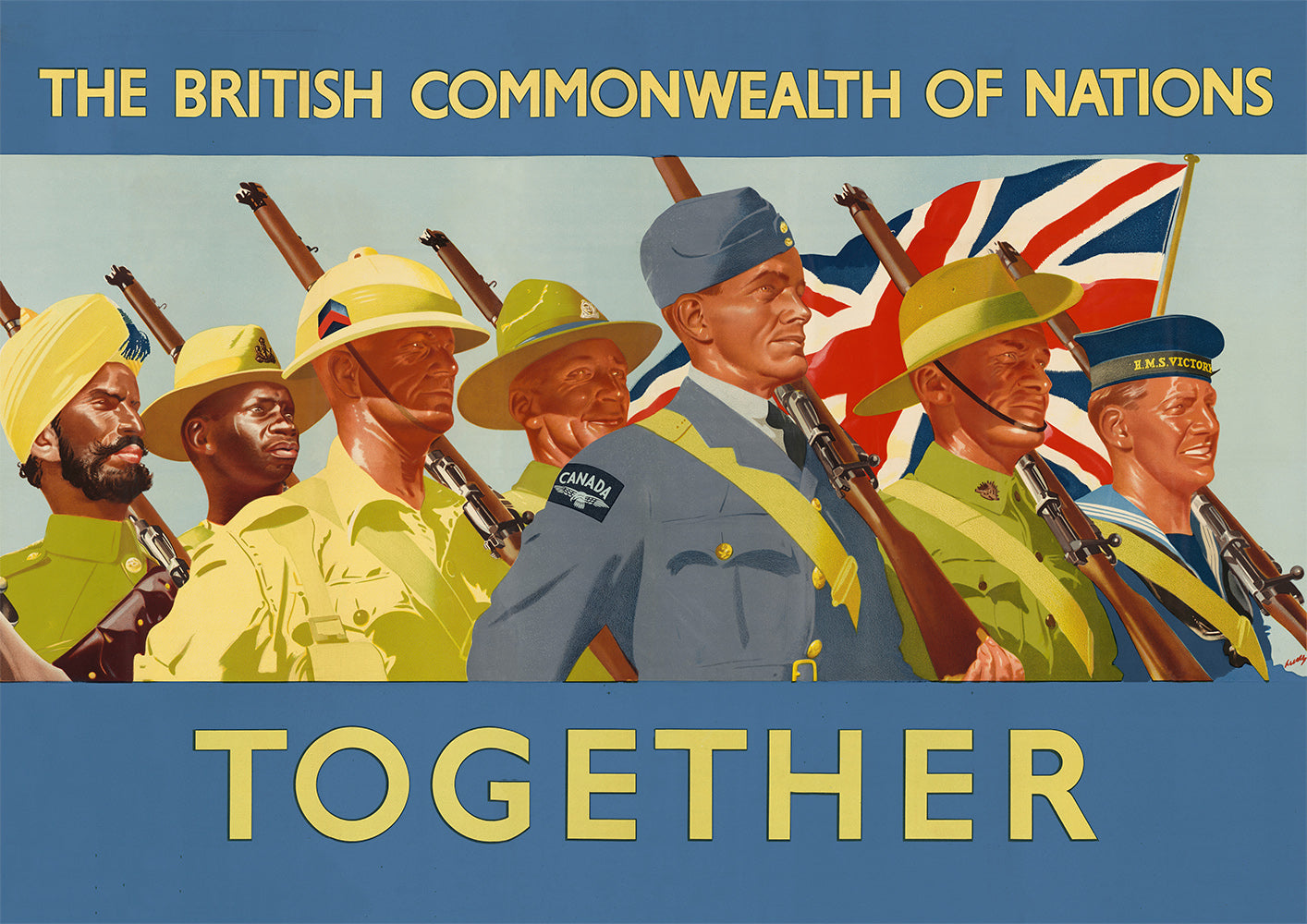Commonwealth of Nations Together – British World War Two poster ...