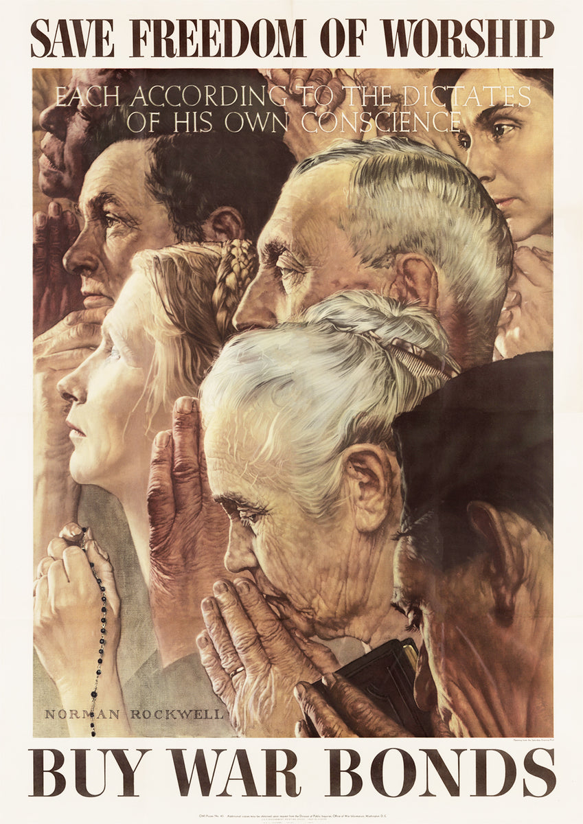 Save freedom of worship — American World War Two poster – Propagandopolis